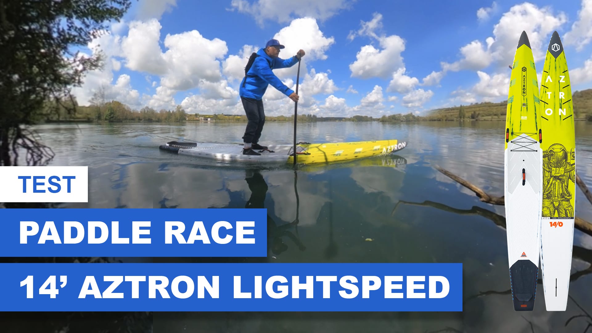 Test paddle race Lightspeed 14' Aztron sur Sup Passion.com